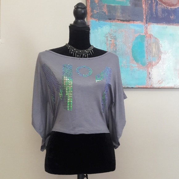 Body Central | Tops | Body Central Grey Batwing Top | Poshmark